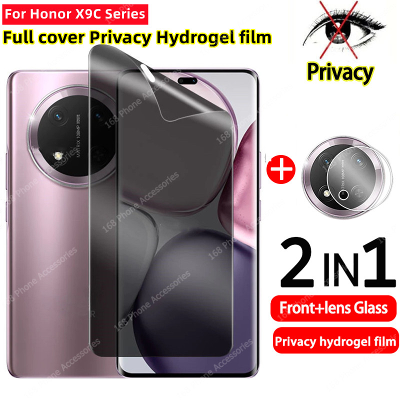 Honor X9C X9B X9A 5G Privacy Hydrogel film 2in1 Anti Spy Honor 400 Magic 7 Pro X9C Smart 5G ...