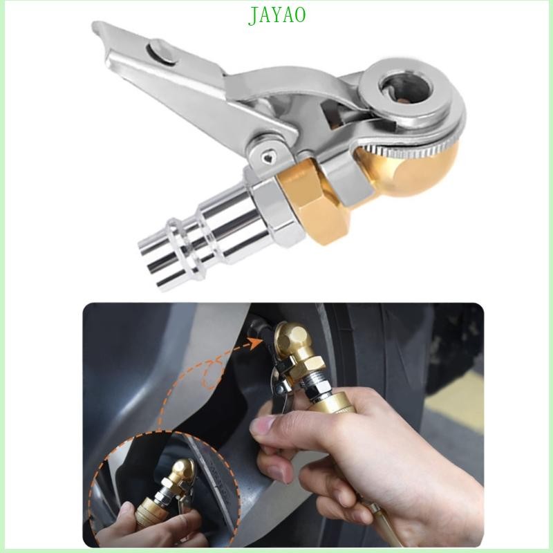 JAYAO Tire Air Chuck Inflator Hose Barb Tyre Inflator Gauge Fitting 1 4 ...