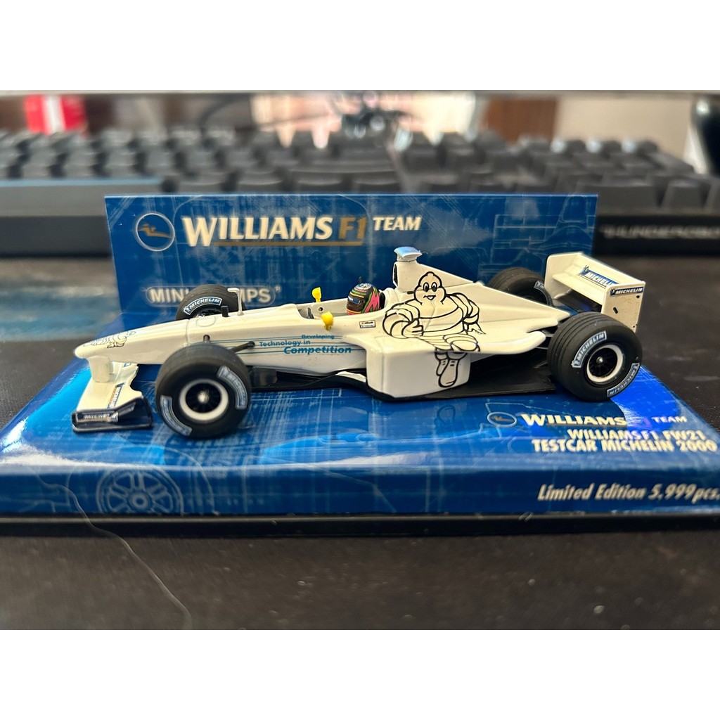 Mini Cut 1/43 F1 Williams Fleet FW21 Michelin Coating Test Car 2000 ...