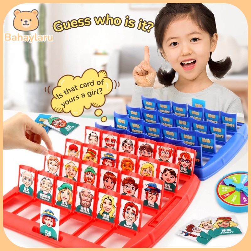 Classic Guess Who IS IT Board Game Family Interactive Logical Reasoning ...