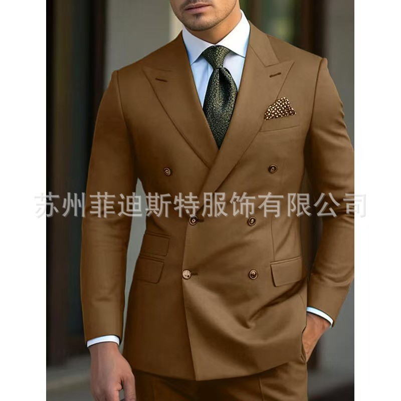 Men Suit Casual Business Suit Men Suit Dinner Party Ball Two-Piece Suit ...