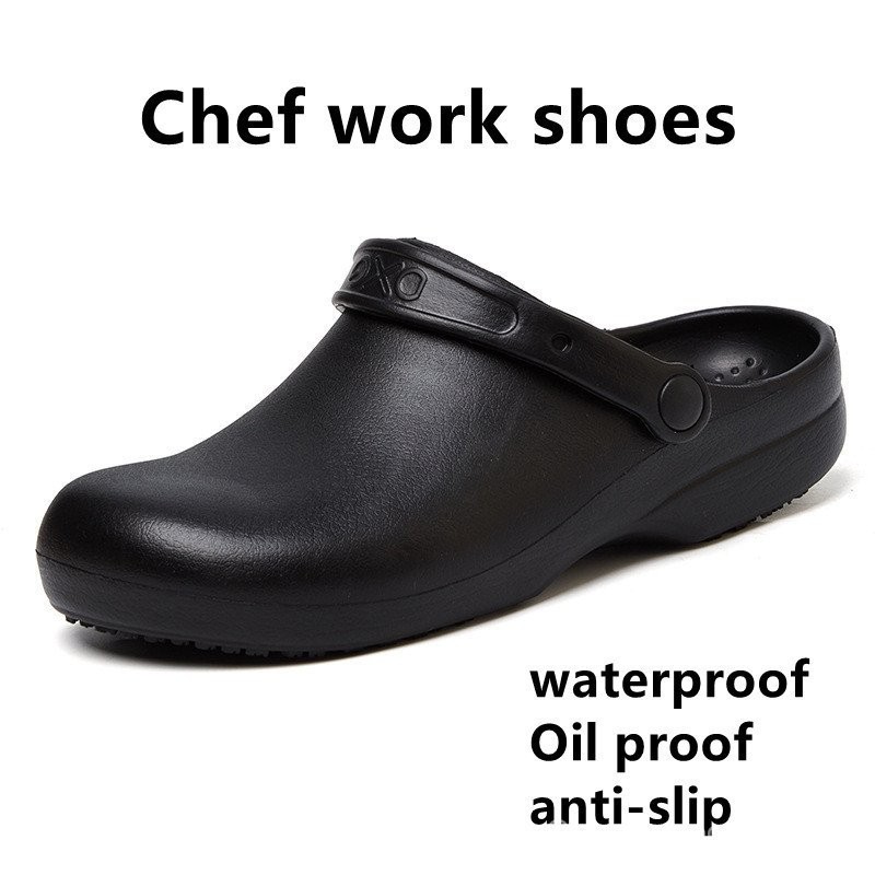 Men Women Chef Shoes Anti-slip Kitchen Shoes Oil-proof Anti-scalding ...