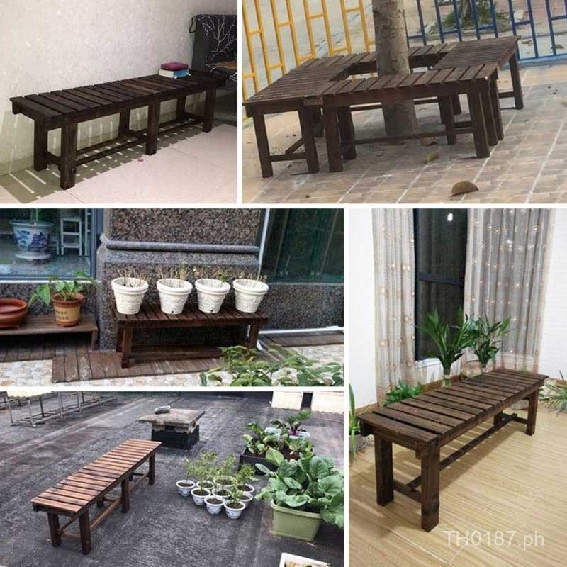 Outdoor Solid Wood Balcony Chair Garden Xuan Chair Garden Bench#Park ...