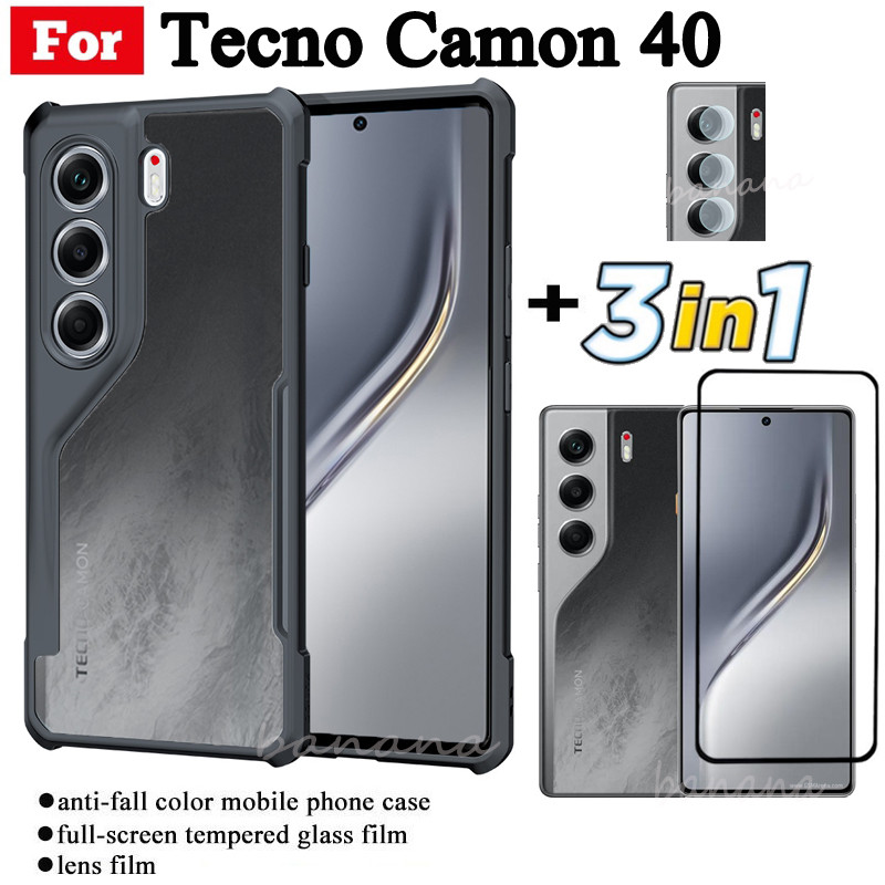 3 IN 1 Tecno Camon 40 Anti-fall Mobile Phone Case for Tecno Camon 40 ...