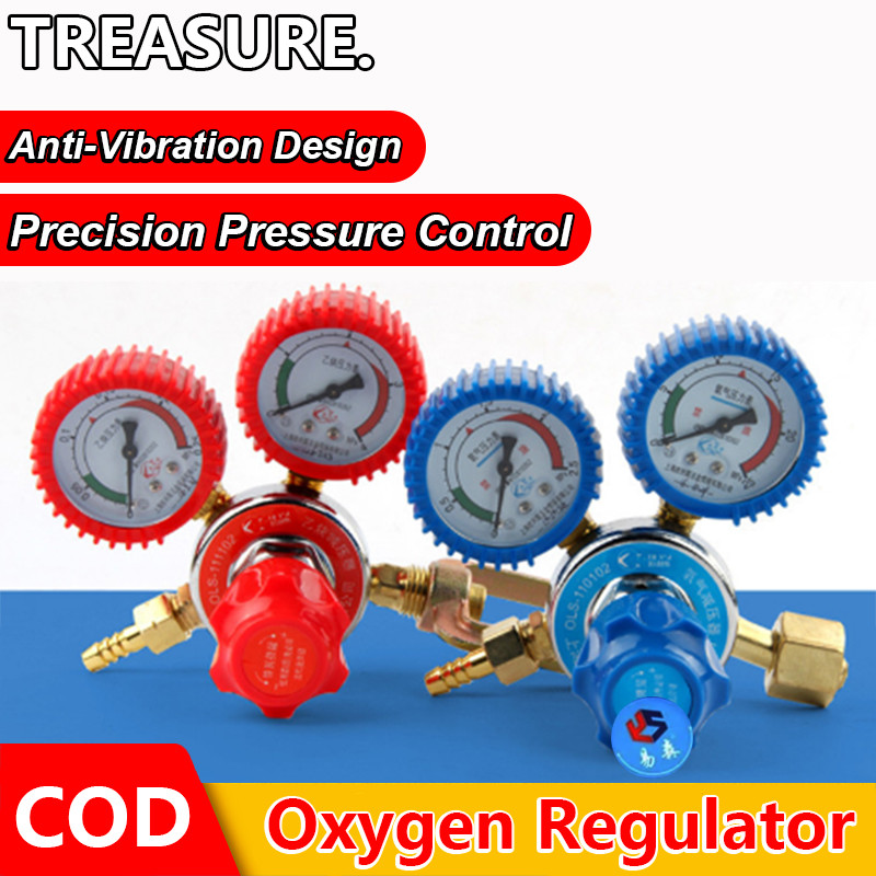 Industrial-Grade Acetylene & Oxygen Pressure Regulator - Brass Body ...