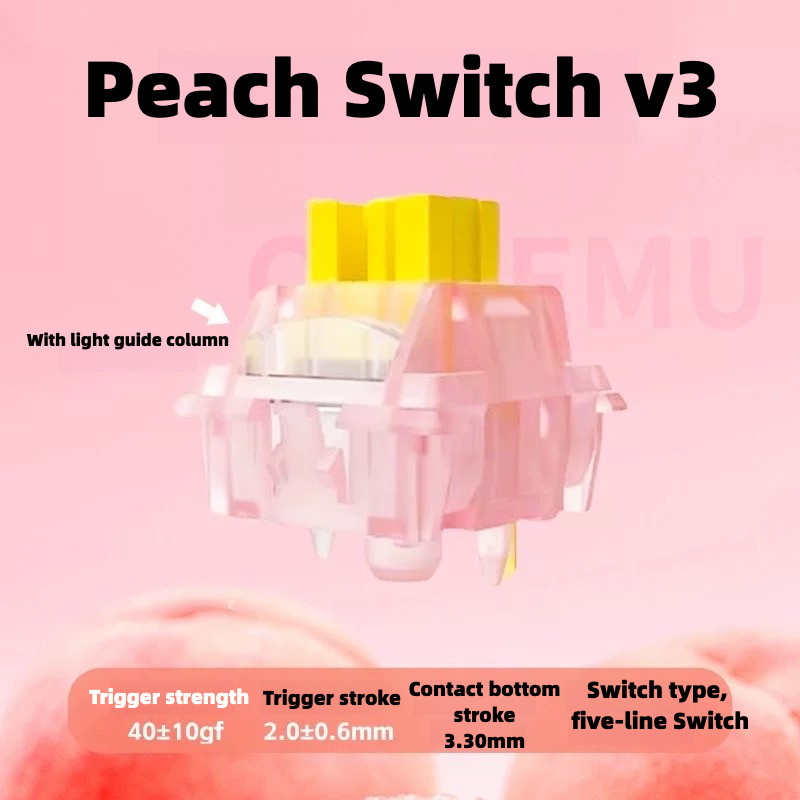 OUTEMU Peach Switch V3 Lime Switch V3 Customization Mechanical Keyboard ...