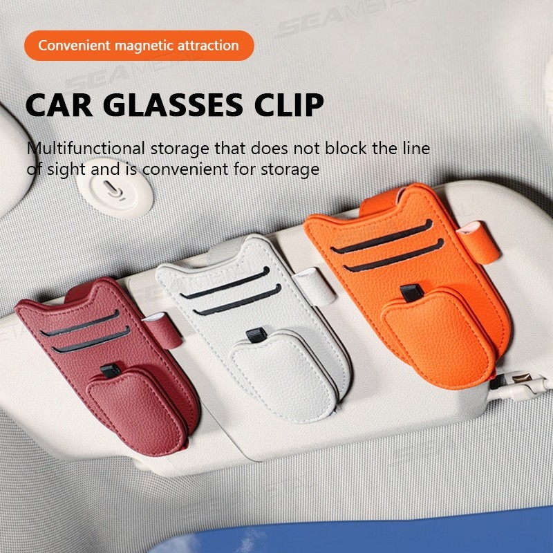 Car Visor Storage Holder Car Storage Accessories for Sun Glasses Card ...