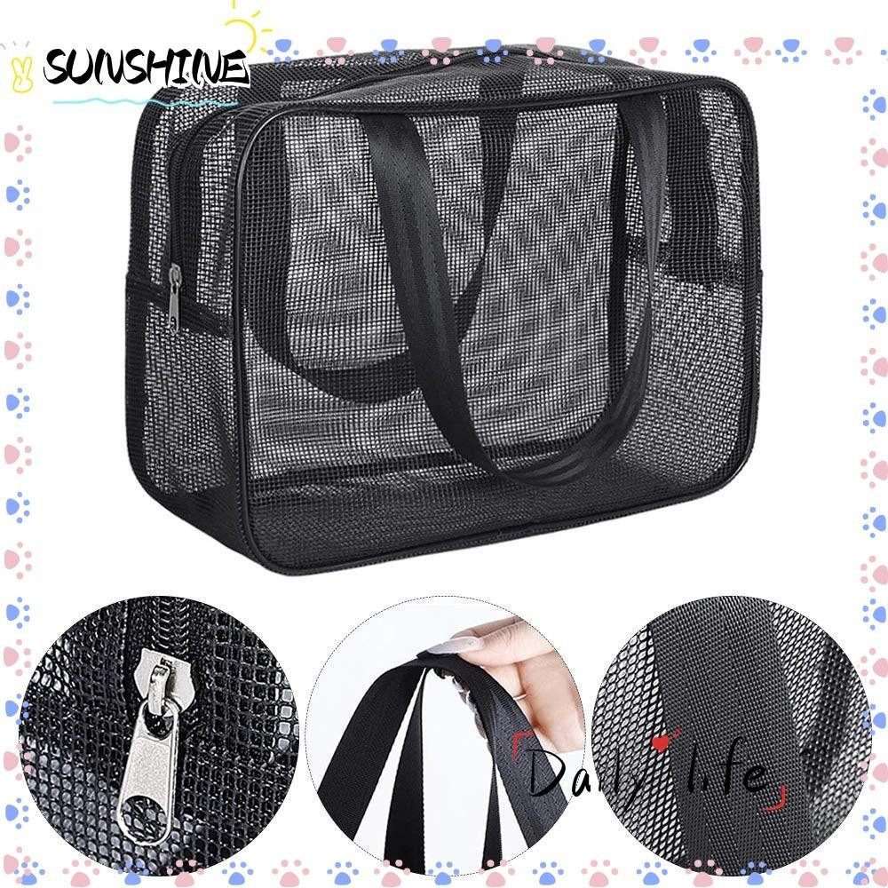 1SUNSHINE Mesh Shower Bag Bathroom Shower Organizer Beach Bathroom ...