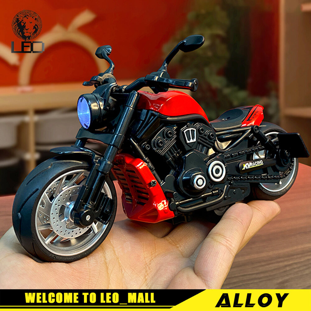 LEO 1:12 Harley Davidson Motorcycle Diecast Model Car Toy Cars for Boys ...