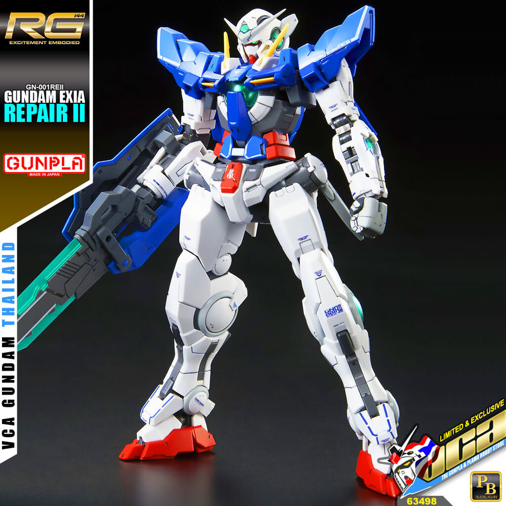PREMIUM BANDAI GUNPLA REAL GRADE RG 1/144 GUNDAM EXIA REPAIR II 2 Model VCA | Shopee Philippines