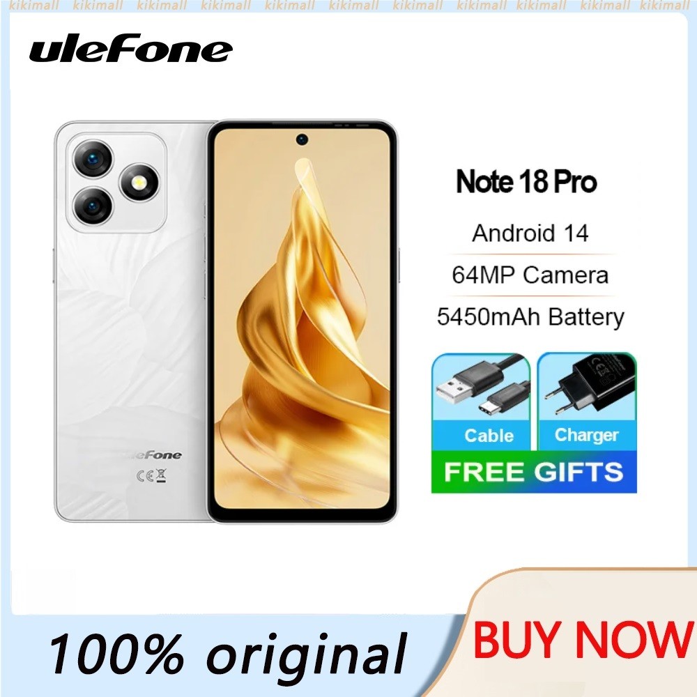 Ulefone Note 18 Pro, 6GB+256GB, 5450mAh, MediaTek Helio G91, NFC, 6.78 ", 64MP camera, 18W ...