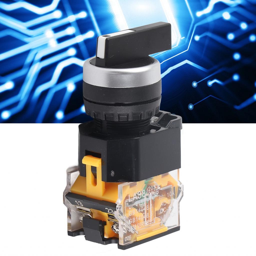 Supergoodsales 3 Position Momentary Switch Long Handle 22mm Auto Reset ...