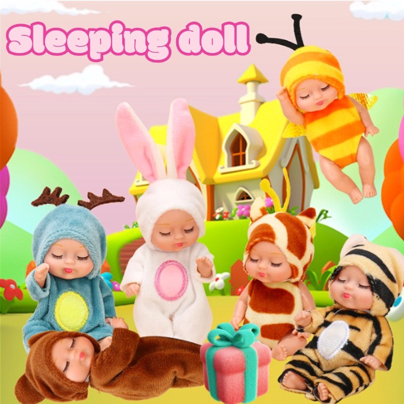 Little Baby Sleep Doll Simulation Rebirth Soothe Doll Plastic Dolls ...