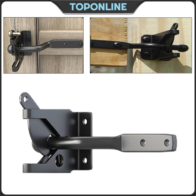 Self Locking Latch Lock Automatic Gravity Lever Fence Gate Lock for ...