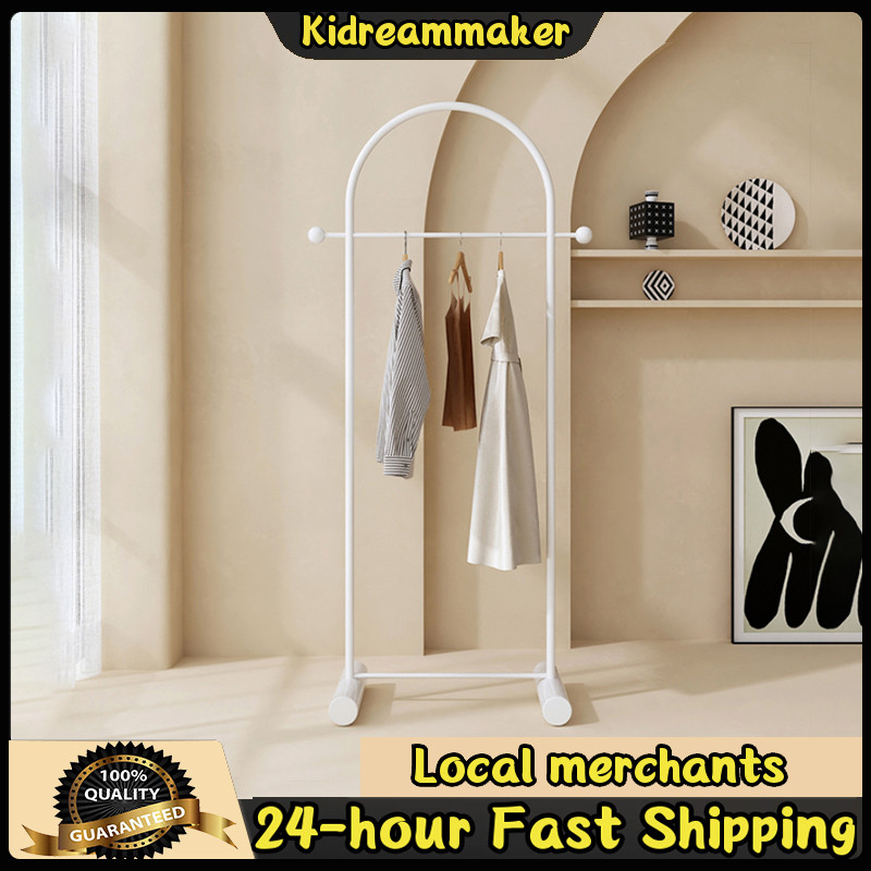 Nordic Hanging Coat Rack Stand Clothes Rack Bedroom Corner Cloak Rack ...