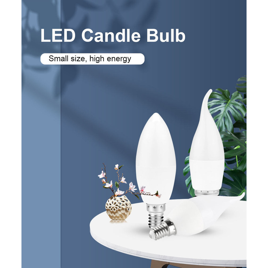 GG+LED Chandelier Candelabra Light Bulb 3000-6500K E27 E14 Ceiling Fan ...