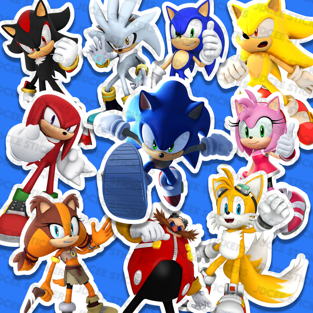 SONIC The Hedgehog Sonic Waterproof Stickers | Shopee Philippines