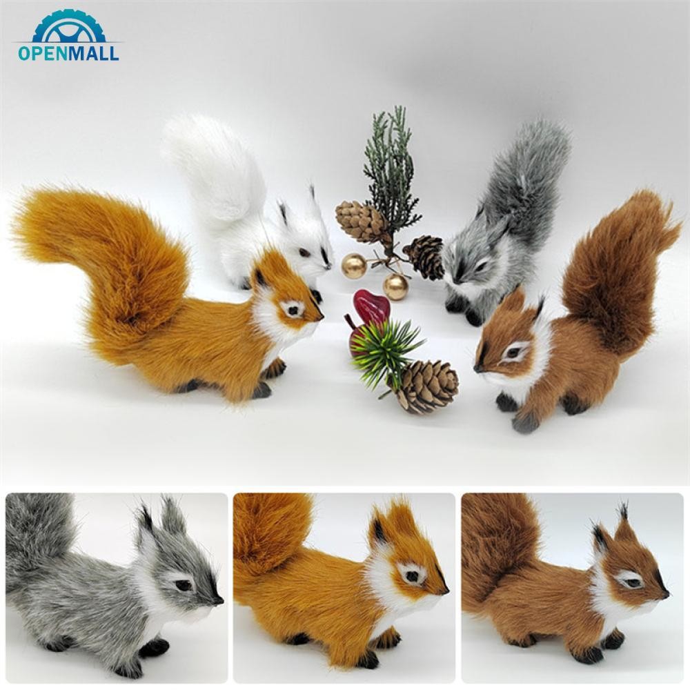 OPENMALL Simulation Mini Squatting Squirrel Model Cute Imitation ...