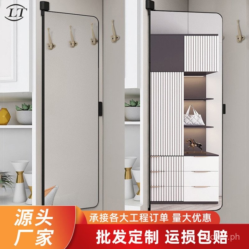Wardrobe Mirror inside Hidden Collapsible Vertical Hinged Door Built-in ...