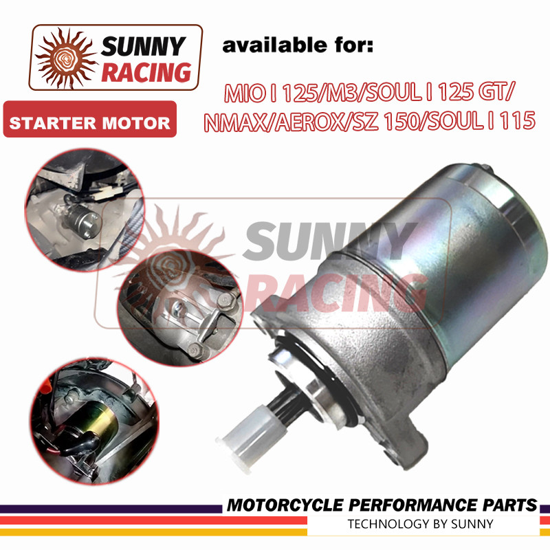 STARTER MOTOR ASSY FOR MIO I 125/M3/SOUL I 125 GT/NMAX/AEROX/SZ 150 ...