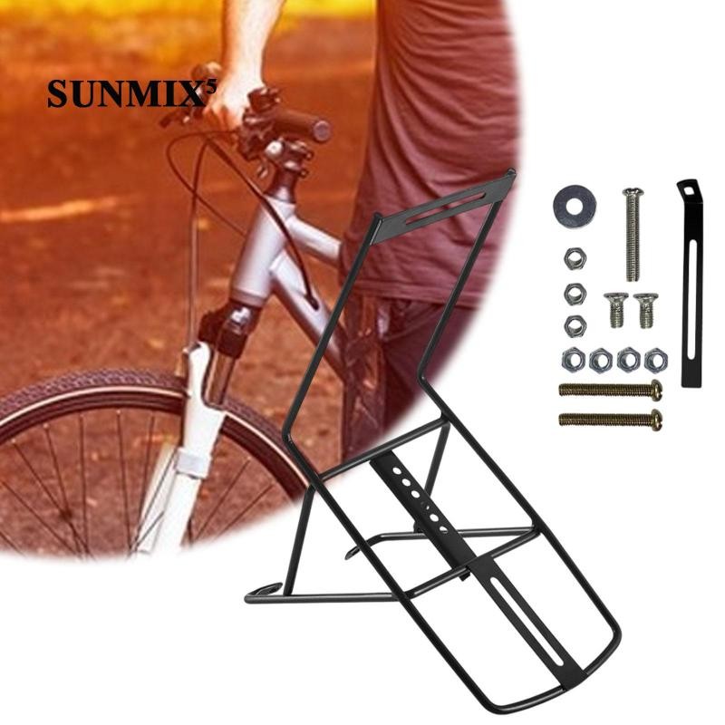 [ Bike Front Carrier Rack Front Fork Rack for Riding Touring Road Bike ...