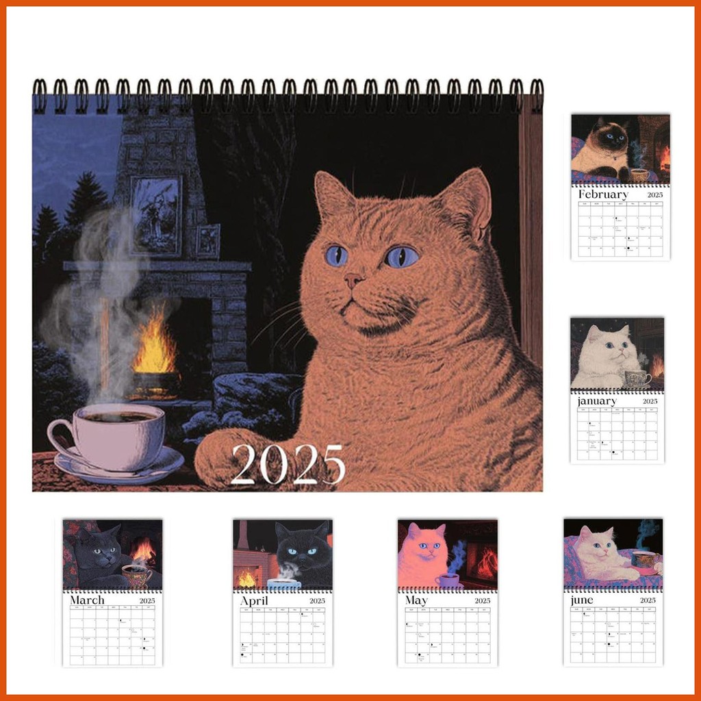 2025 Cat Calendar Funny Calendar 2025 2025 Cat Wall Calendar Funny 12 ...