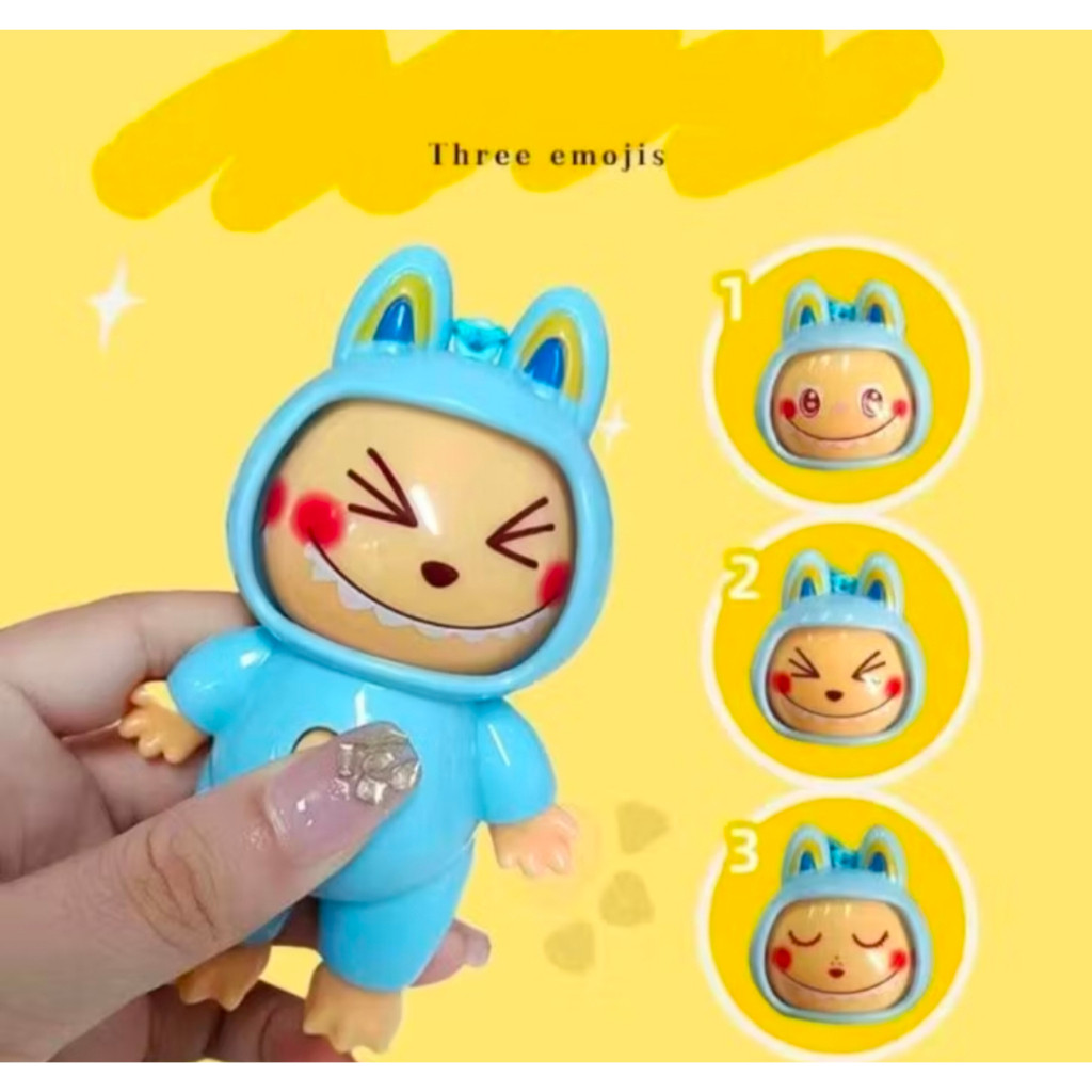 Labubu Face Changing Doll ,Face Change interactive Face Changing toy ...