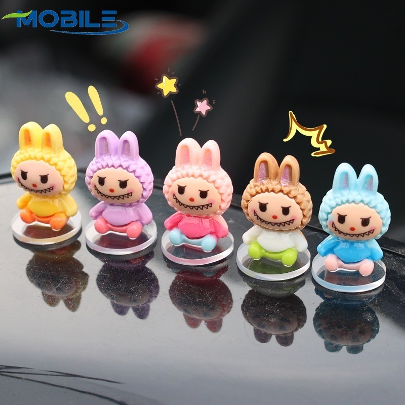 Shaking Labubu Car Ornaments - Auto Interior Dashboard Decor - Fun ...