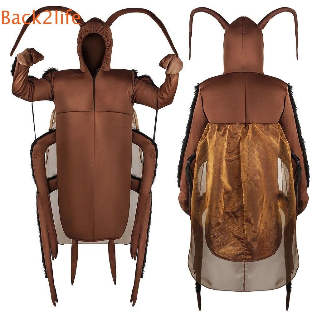 BACK2LIFE Cockroach Cosplay Costume, One Piece Elastic Halloween Role ...