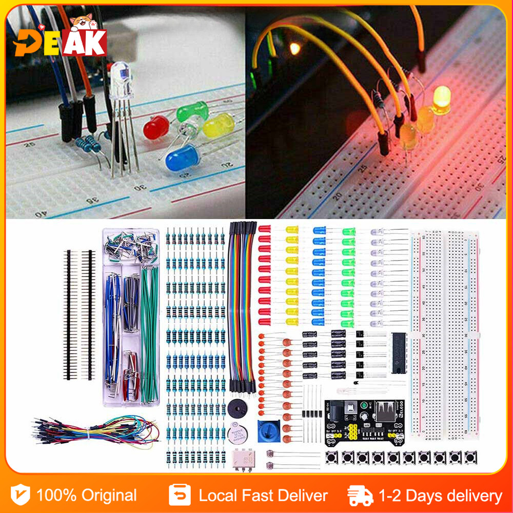 830 Breadboard Set Tie-points Breadboard Set Electronic Component Basic ...