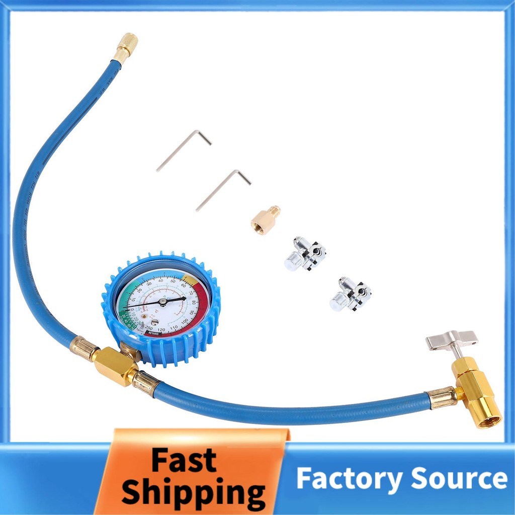 R134A Refrigerator Freon Recharge Hose Kit, R134A AC Refrigerant ...