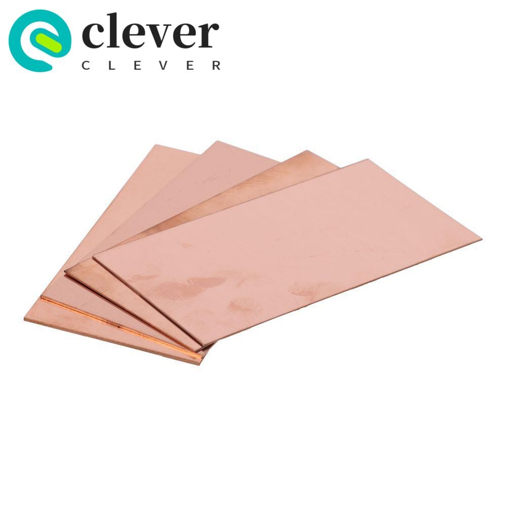 CLEVER Blanks Metal Sheets, Rectangle 100x50mm T2 Copper Discs ...
