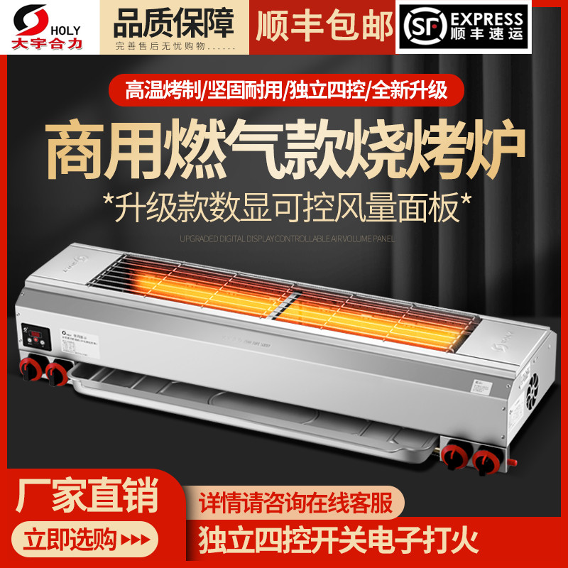 Daewoo Helix BBQ Grill Four-Control Gas Commercial Gas Outdoor Stall ...