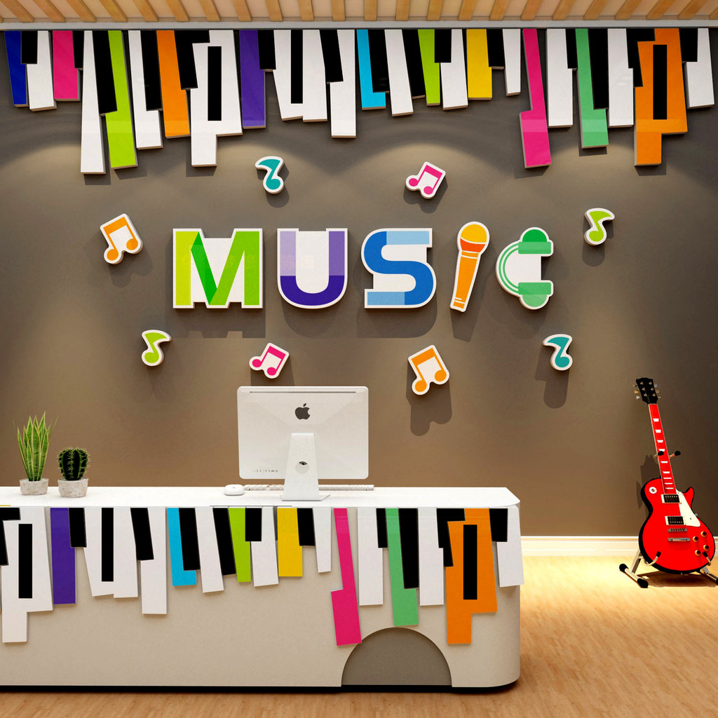 Music Room Classroom Decoration Art Training Institution Environmental ...