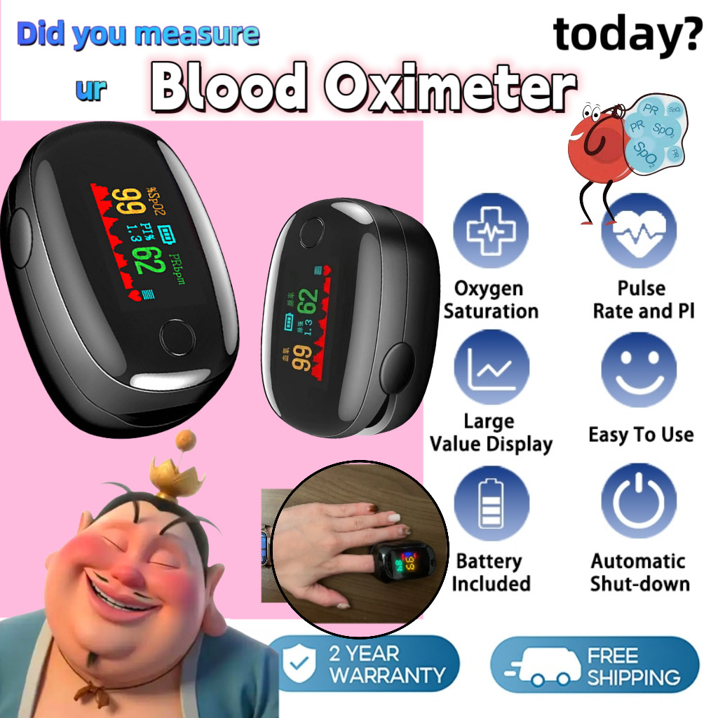 Medical Omron Fingertip Pulse Oximeter Portable . (SpO2)Blood Oxygen ...