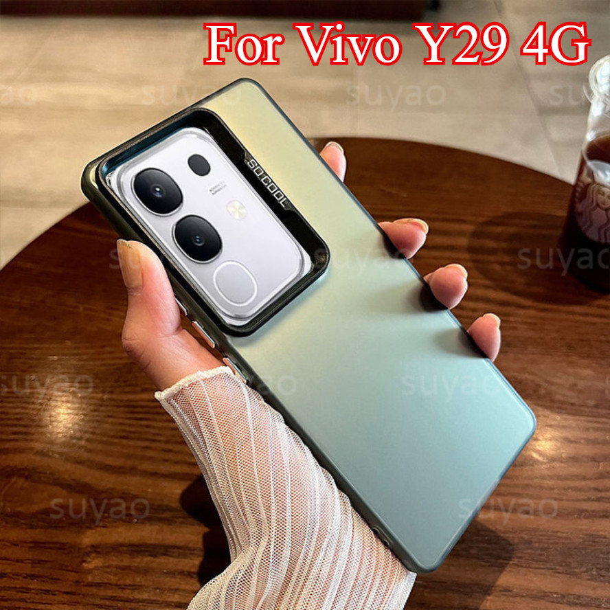 Fashion Matte Hard Phone Case For Vivo Y29 4G 2025 Candy Solid Color ...