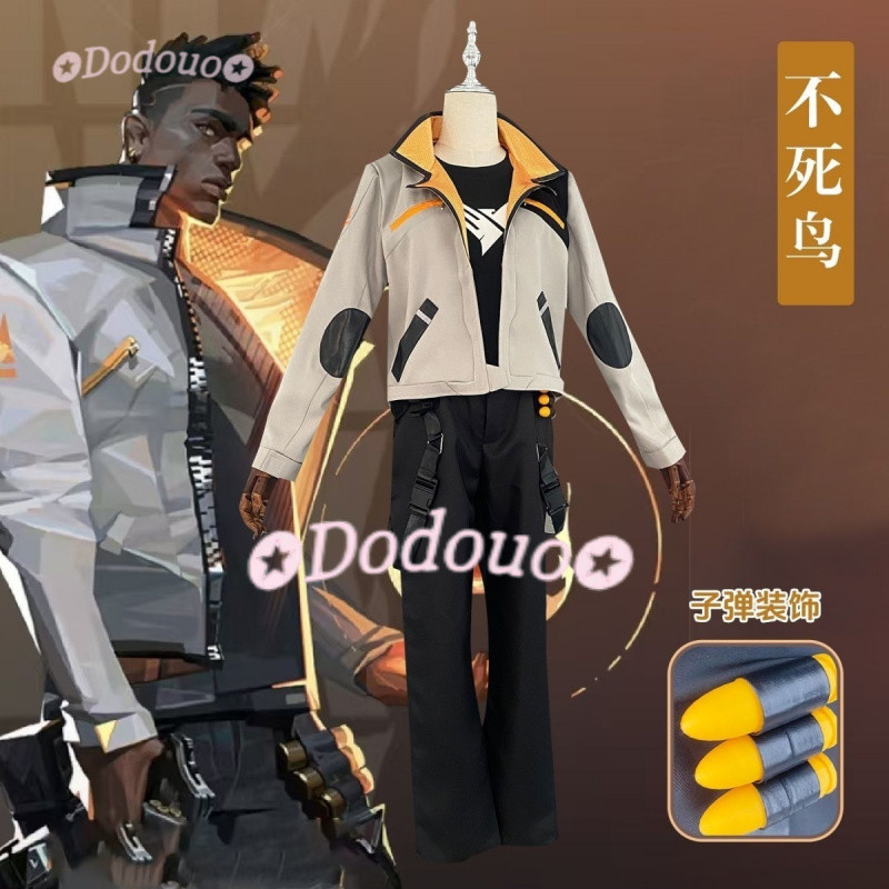 Valorant Phoenix Cos Suit Anime Game Women Man Suit Plain Costume ...