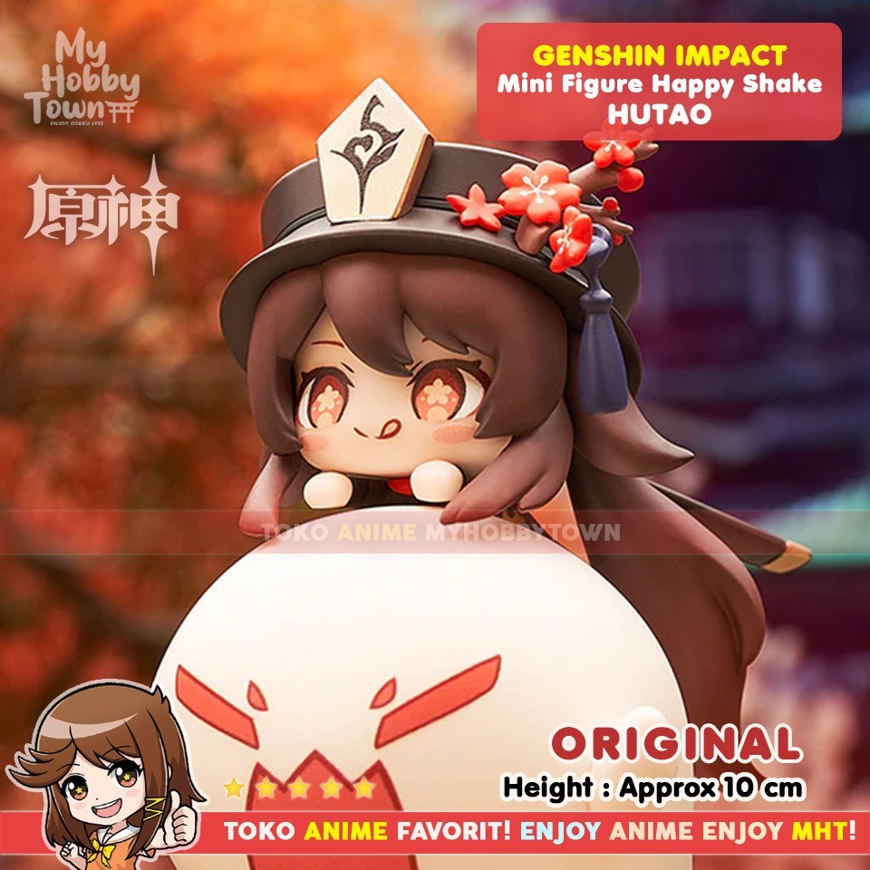 Genshin Impact Happy Shake Hutao Hu Tao Mini Figure - Original | Shopee ...