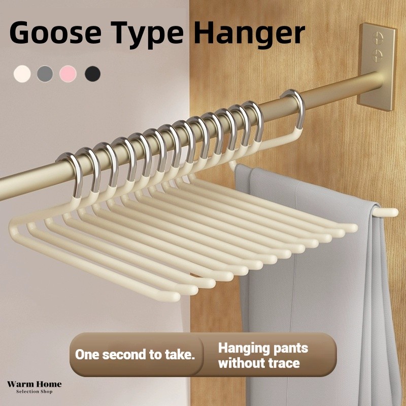 10PCS Z-shaped Hanger Stainless Steel Open End Hanger For Trouser Pants ...
