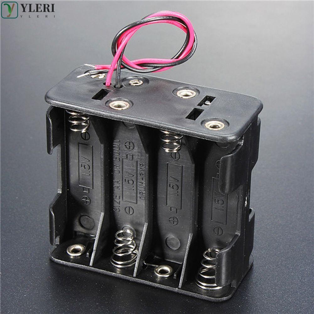 YLERI Battery Holder Box Double Layer Standard 12 Volt 12V with Wire ...