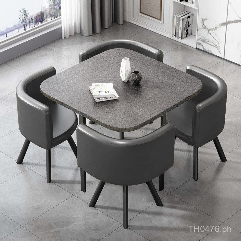 Negotiation Meeting Table and Chairs Business Reception Small Round ...