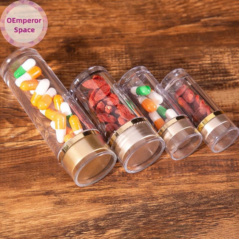 OEmperor Sample Tablet Packaging Bottle Container Pill Packer Acrylic ...