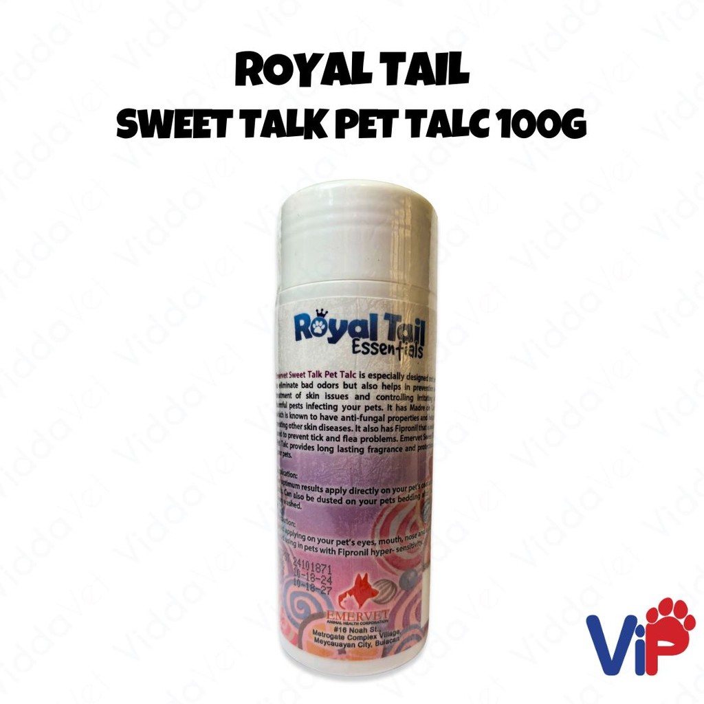 Royal Tail Sweet Talk Talc Soft Sweet Powder for Fresh Coated Dogs ...