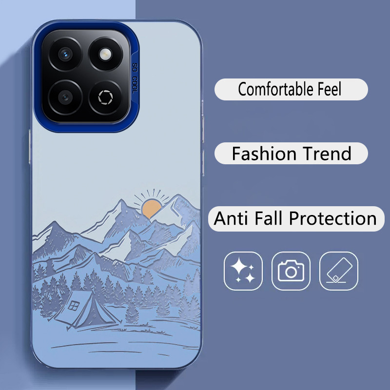 For Huawei Honor Play 60 Plus , Sunrise on Snow,high-quality matte anti ...