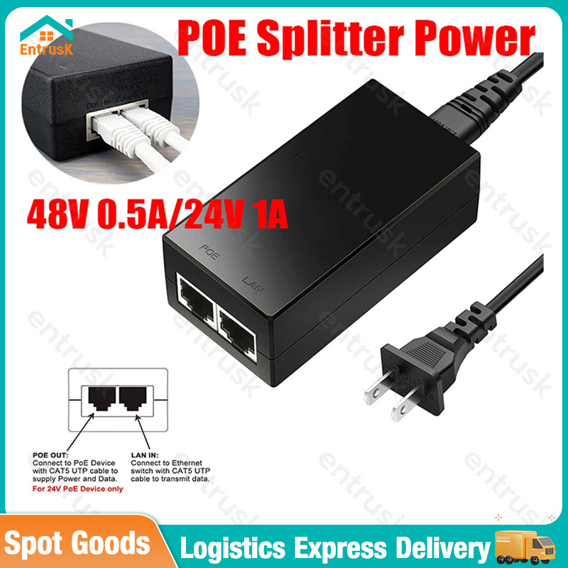 Comfast POE Adapter For Router Repeater 24V 1A | 48V 0.5A for POE ...