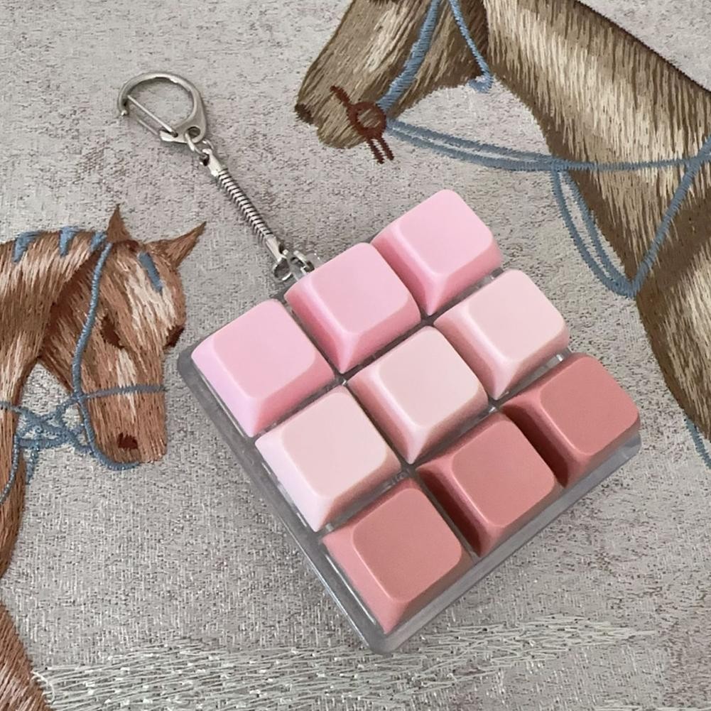 9-key Keyboard Key Fidget Toys Party Stress Relief Mechanical Keycaps ...