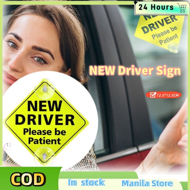 Car Student Driver Signs New Driver Sticker | Shopee Philippines