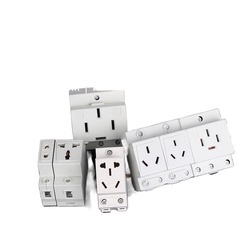 ﹁ac30 Modular Guide Rail Socket 2 3 4 5 Five Hole Two Three Plug Power Rail Distribution Box