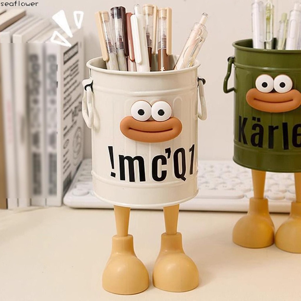 Cute Cartoon Pen Holder Containers Pencil Organizer Art Supply Storage ...