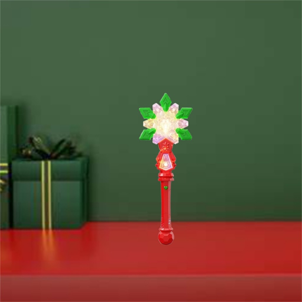Emma-Fun Light Up Christmas Snowflake Wand with Sound Motion Sensitive ...